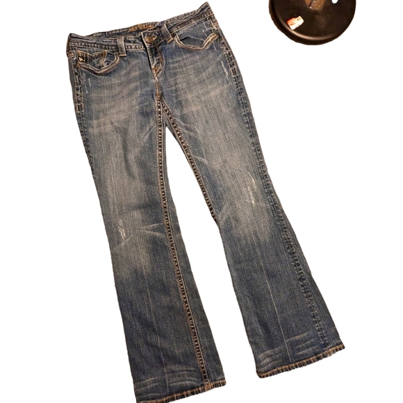 MEK | Jeans | Mek Denim Oxford Boot Cut Jeans Womens 3 X 34 Blue Boot ...